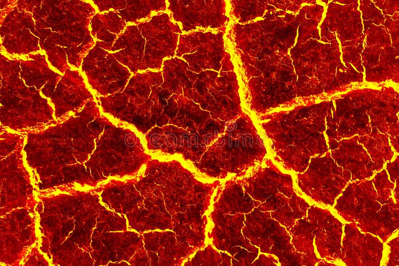 Heat Red Cracked Ground Texture. Stock Image - Image of explosion ...
