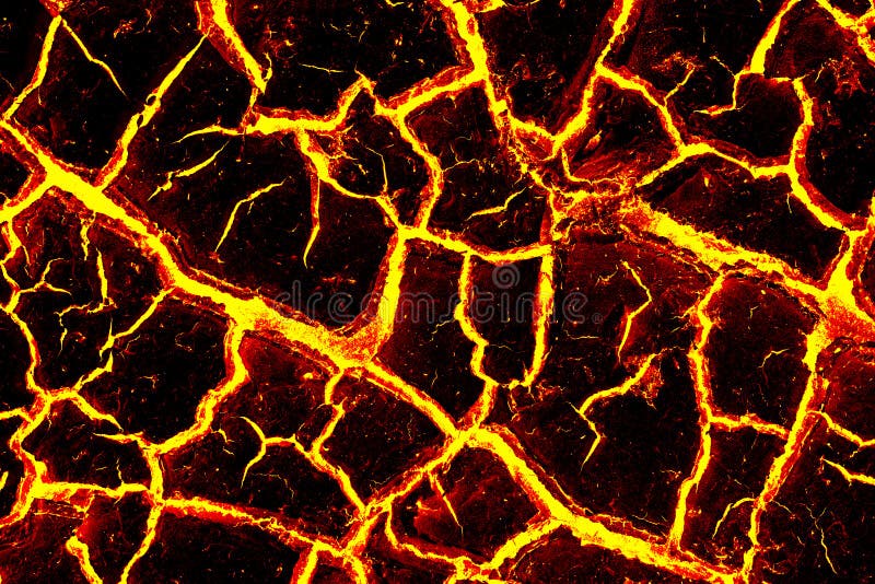 Heat Red Cracked Ground Texture. Stock Image - Image of nature, black ...