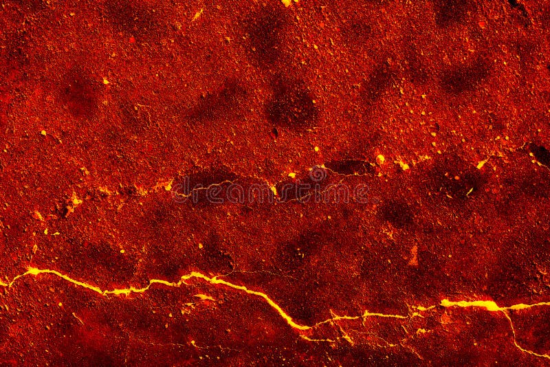 Heat Red Cracked Ground Texture. Stock Image - Image of explosion ...