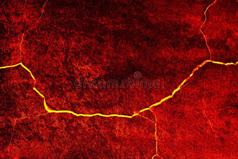 Heat Red Cracked Ground Texture Stock Illustration - Illustration of ...