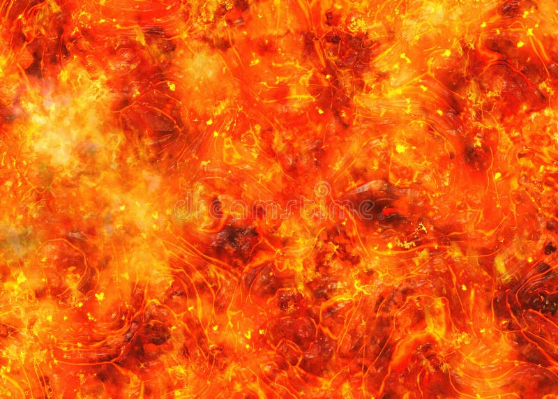 Heat Red Lava Texture of Eruption Volcano Stock Illustration ...