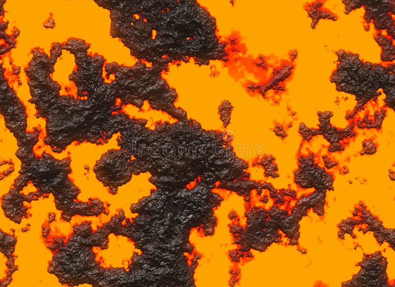 Heat Red Lava Texture of Eruption Volcano Stock Illustration ...