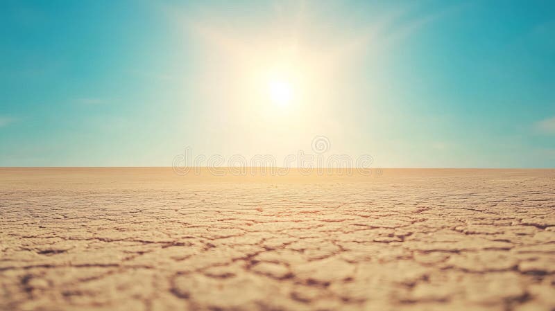 Heat Shimmer Distorting Distant Objects Under Bright Sunlight in Desert ...