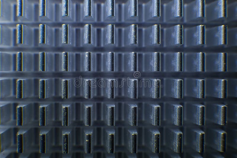 Heat Sink Close-up - Metal Structure Pattern Stock Image - Image of ...