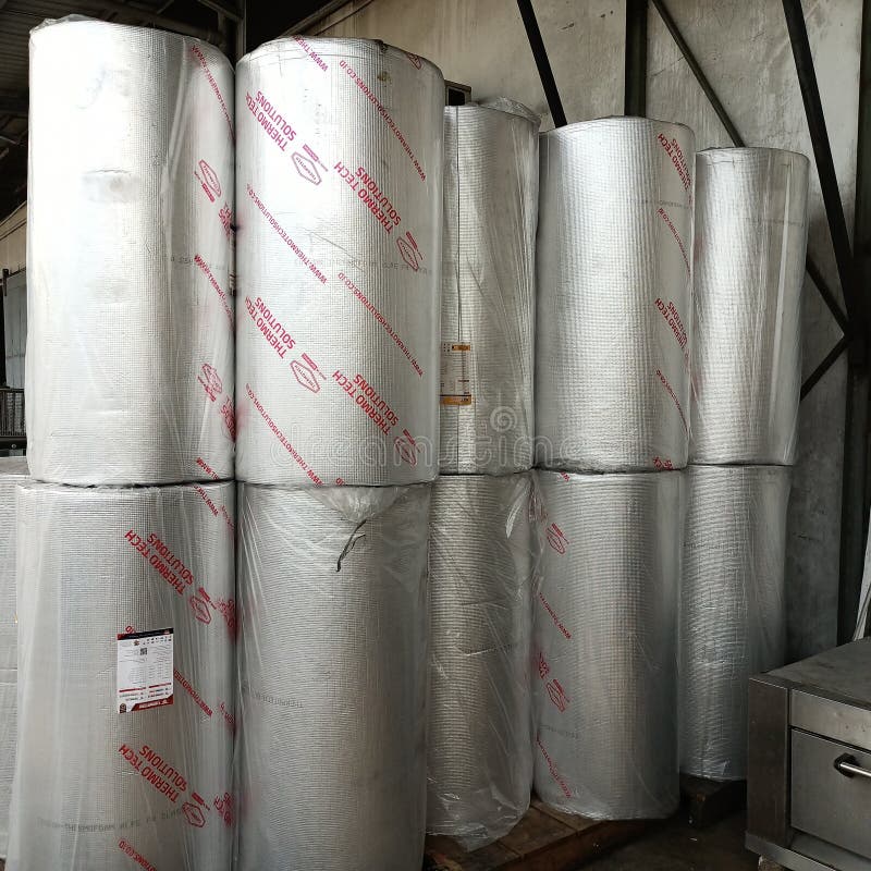 Heat and Sound Absorbing Material for Factory Roofs Editorial Image ...