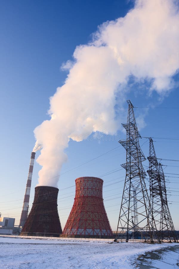 Heat station stock image. Image of central, smoke, fumes - 14079599