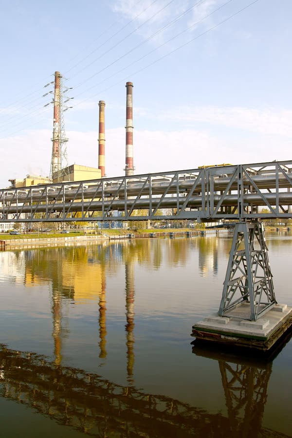 Heat station stock photo. Image of pipe, pollution, danger - 24672500