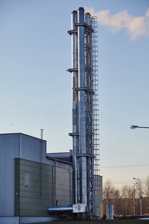 Heat station in the city stock image. Image of beautiful - 66304953