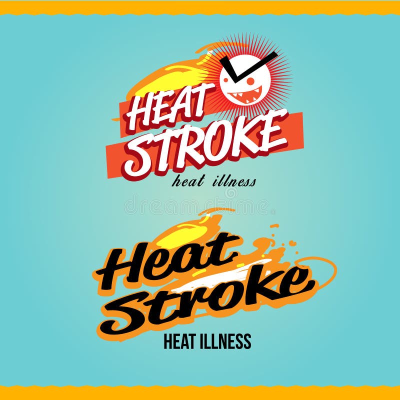 Heat Stroke Logo. Vector Illustration Stock Illustration - Illustration ...