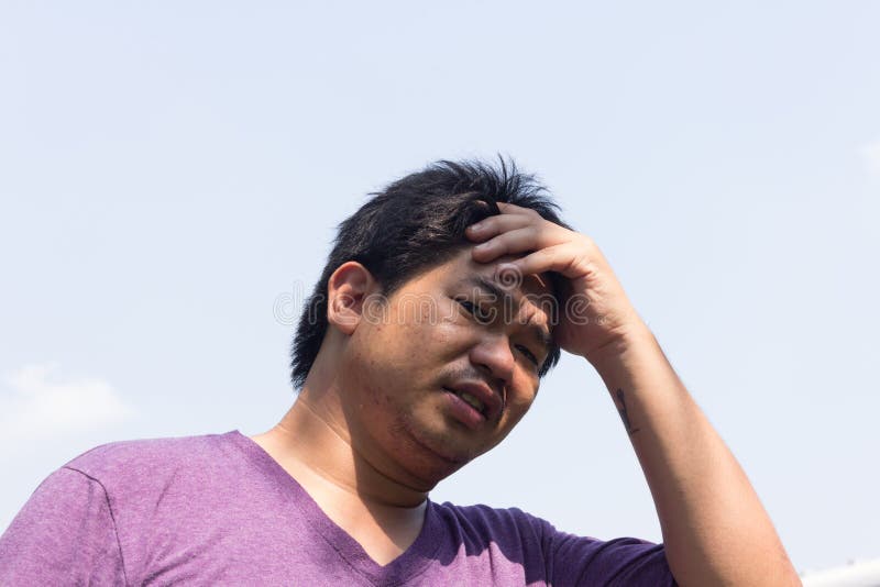 Heat stroke on the sun stock photo. Image of people, heatstroke - 71730454