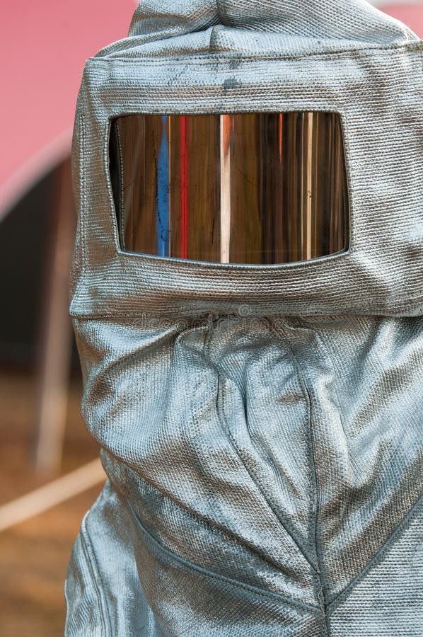 A heat suit with glass stock photo. Image of flame, conceptual - 11586206