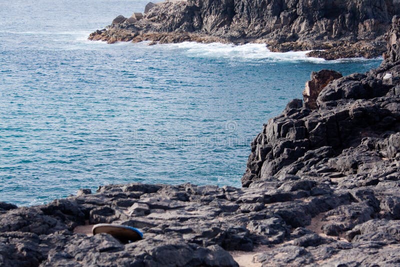 Heat, Summer Time,on the Rock Beach Stock Photo - Image of island ...