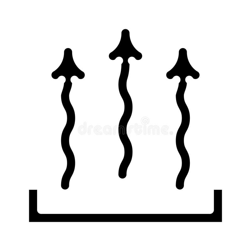 Heat Symbol Glyph Icon Vector Illustration Stock Illustration ...