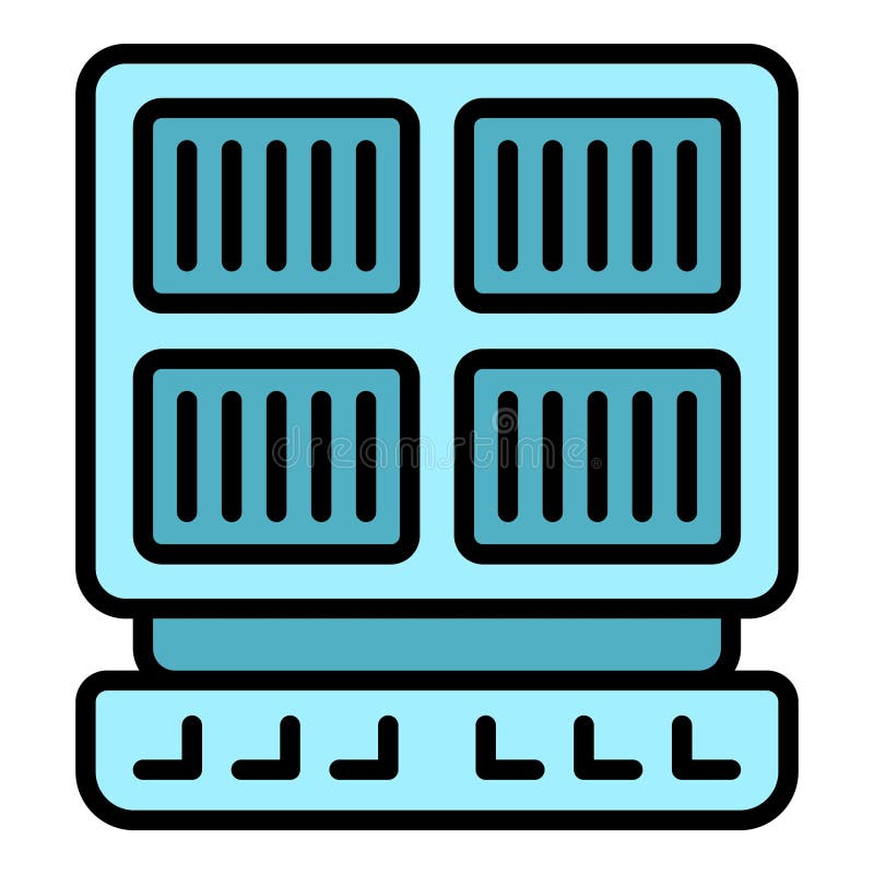 Waffle machine icon stock vector. Illustration of machine - 288037554