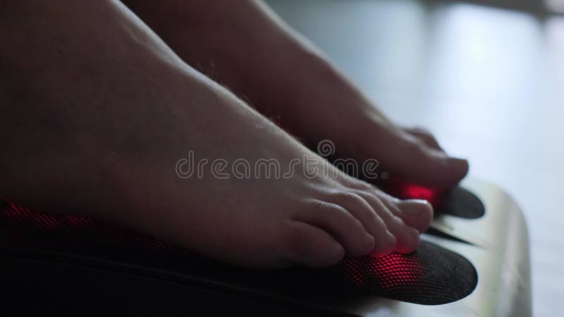 Heated Foot Massager. Prevention of Foot Diseases Stock Footage - Video ...
