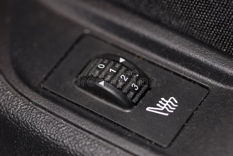 Heated seat rotary switch stock image. Image of safety - 31259465