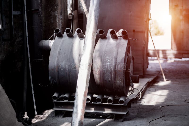 Heater for a Large Industrial Room Stock Photo - Image of industry ...