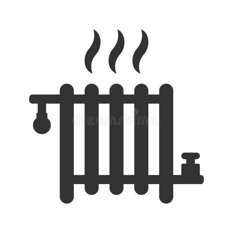 Heater radiator icon stock vector. Illustration of heating - 288037403