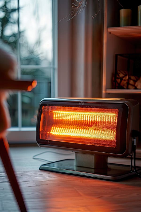 Heater in the Room Close-up. Stock Photo - Image of electricity ...