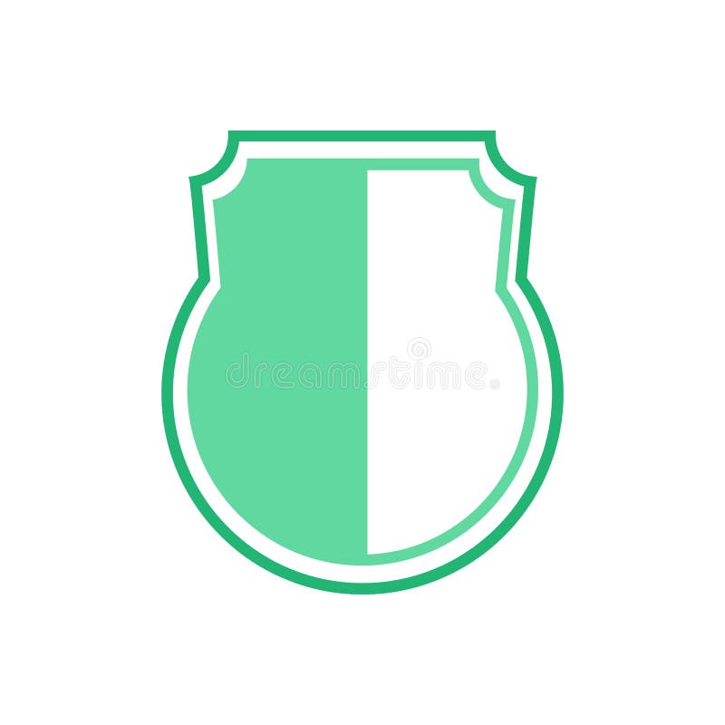 Heater Shield Round Bottom Healthy Green Stock Vector - Illustration of ...