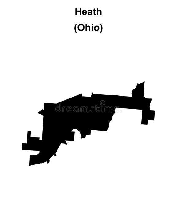 Heath outline map stock vector. Illustration of isolated - 357492259