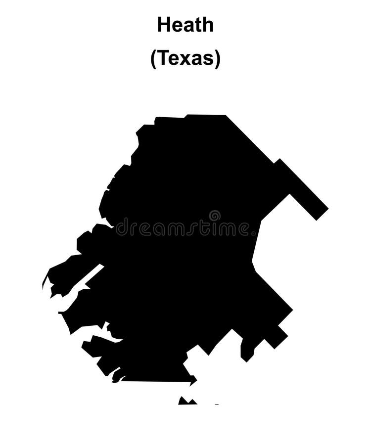 Heath outline map stock vector. Illustration of isolated - 357645665