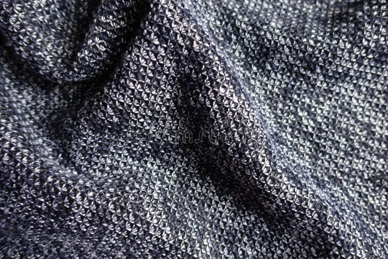 Heather Blue Gray Fabric in Soft Folds Stock Image - Image of closeup ...