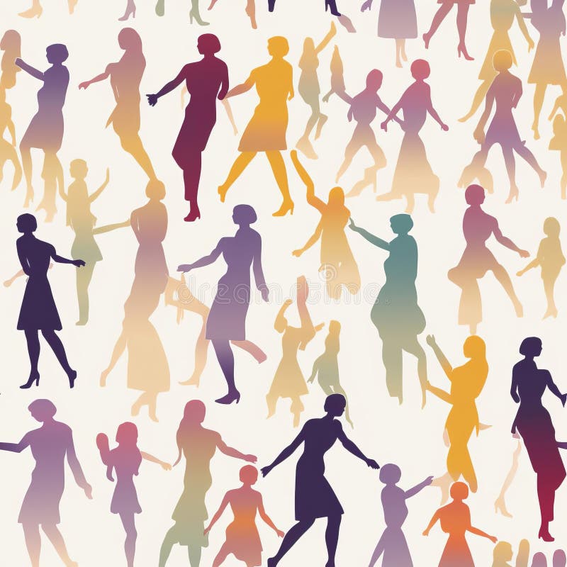 Retro Style Multiple Color Heathers on Solid White Background Stock ...