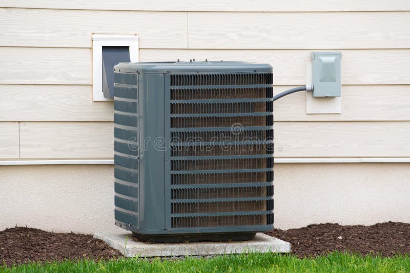 Heating and Air Conditioning Units System Stock Photo - Image of pump ...