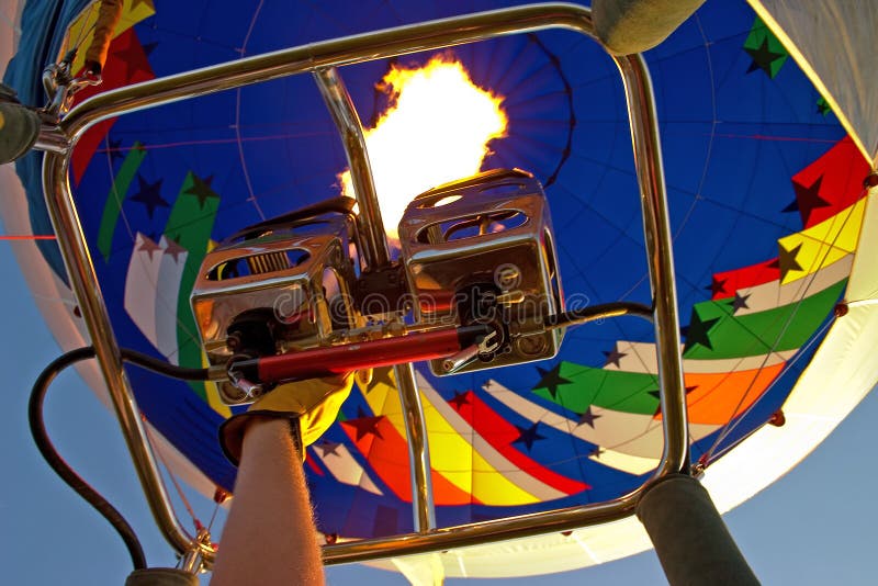 Heating the balloon stock image. Image of warm, hotair - 1276673