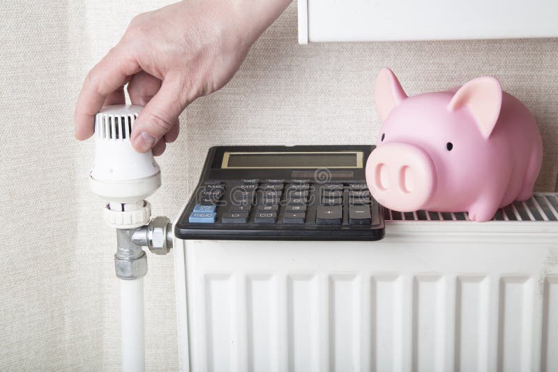 Heating Battery. Gas Heating of the Room Stock Image - Image of ...