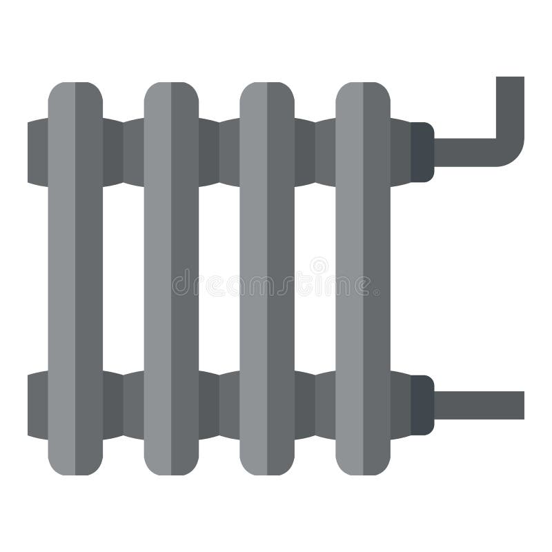 Heating Battery Icon, Flat Style Stock Vector - Illustration of device ...