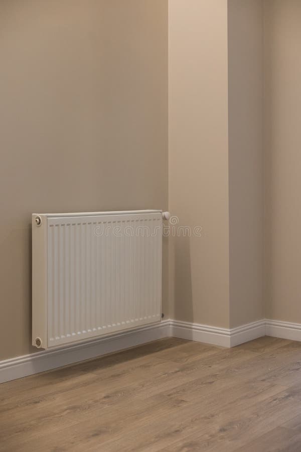 Heating Battery on the Wall in the Interior of the Apartment Stock ...