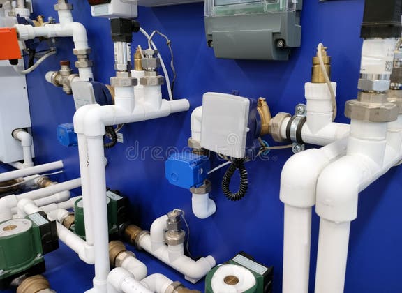 Heating Connection System. a Pump for a Water Underfloor Heating System ...