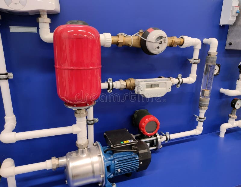 Heating Connection System. a Pump for a Water Underfloor Heating System ...