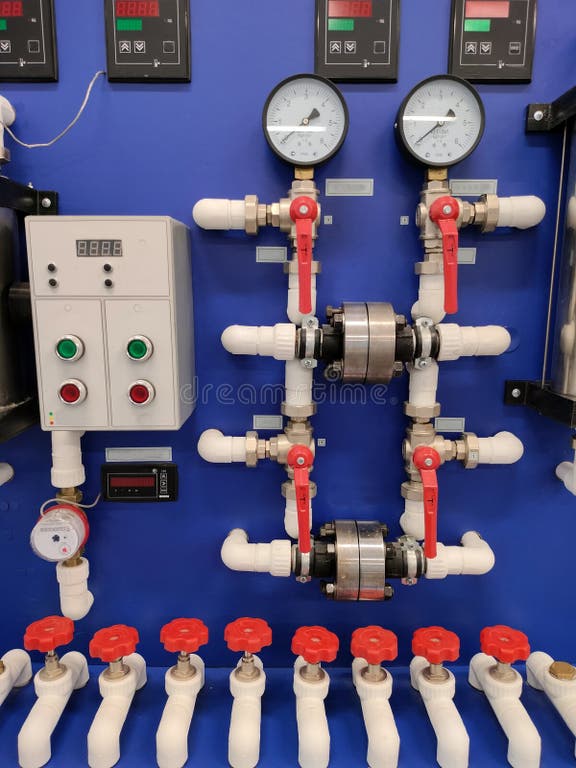 Heating Connection System. a Pump for a Water Underfloor Heating System ...