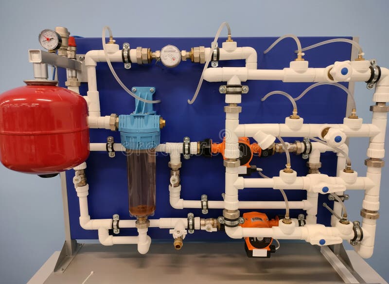 Heating Connection System. a Pump for a Water Underfloor Heating System ...