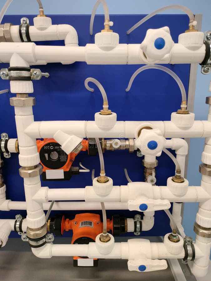 Heating Connection System. a Pump for a Water Underfloor Heating System ...