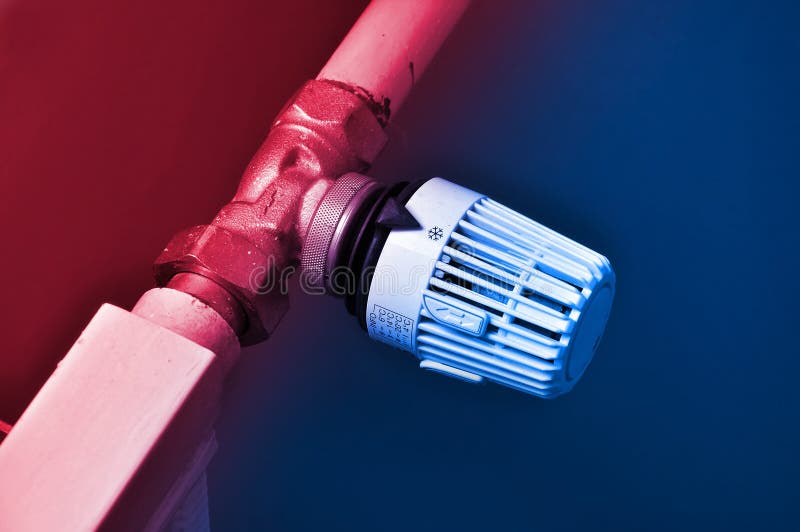 Heating control stock image. Image of blue, business - 26446119