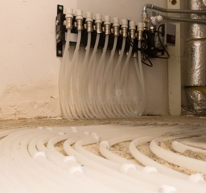 Heating control panel stock photo. Image of underfloor - 132740940