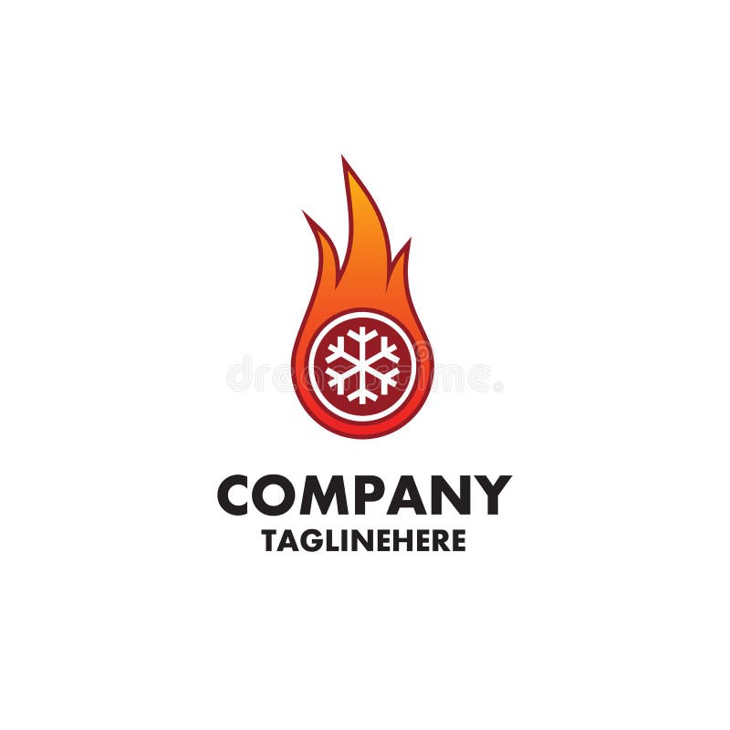 Heating and Cooling - Logo Design Stock Vector - Illustration of heater ...