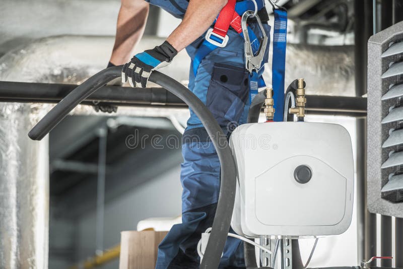 Heating and cooling unit stock image. Image of central - 27896707