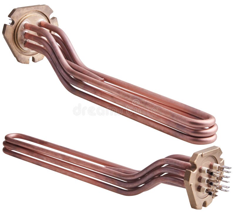 Heating Elements for Coffee Machines Isolated on White Background Stock ...