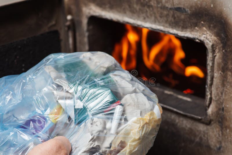 Burning Garbage in Solid Fuel Boiler Stock Photo - Image of choice ...