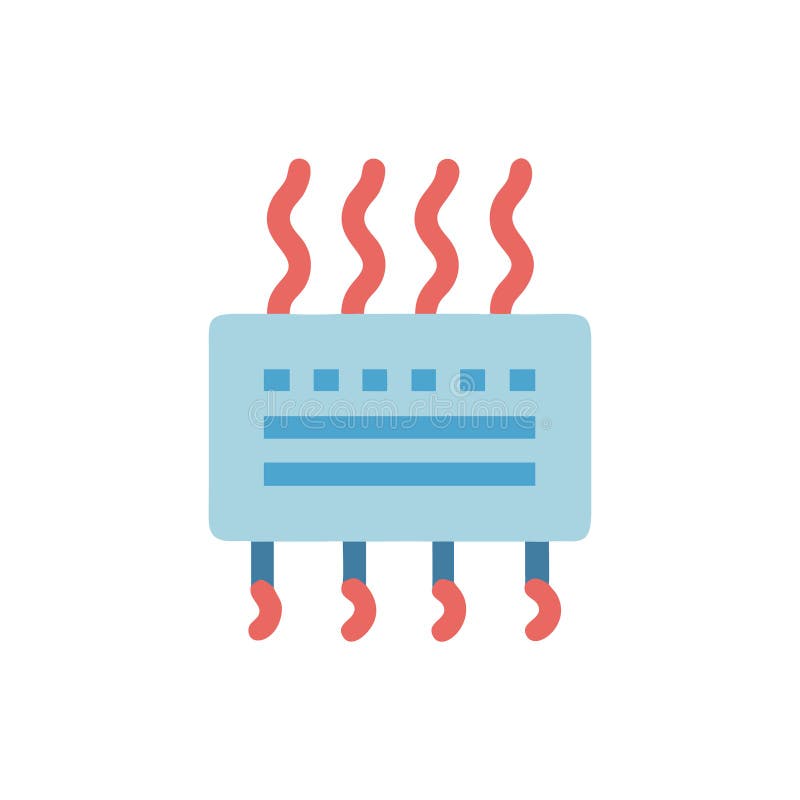 Heating Icon for Energy Systems Stock Photo - Illustration of systems ...