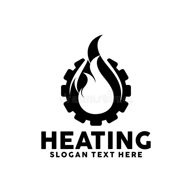 Heating logo design vector stock illustration. Illustration of service ...