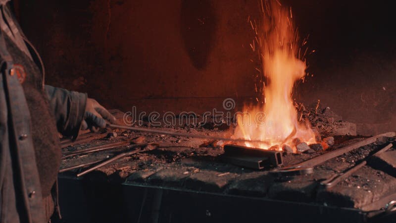 Heating of Metal Detail in the Fire Stock Image - Image of fire, detail ...