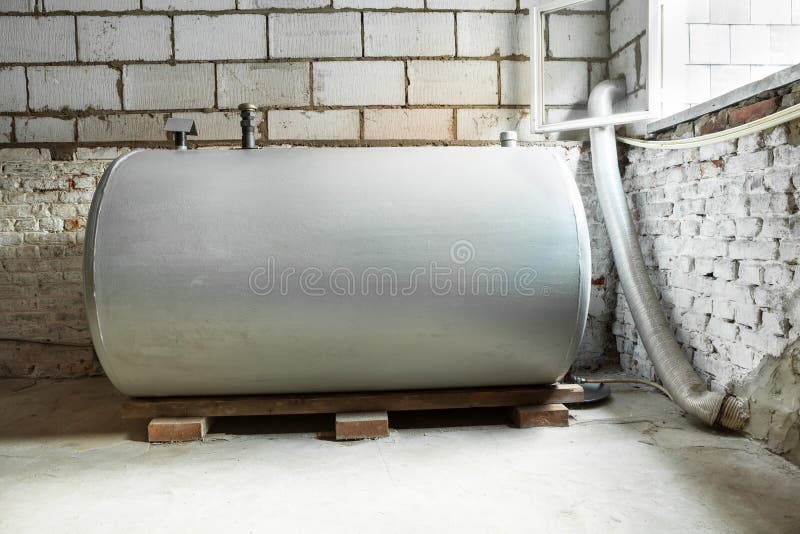 Heating oil tank stock image. Image of home, heating - 80896117