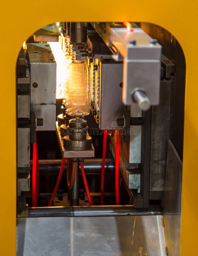 Plastic Bottle Blowing Machine Stock Image - Image of injection ...