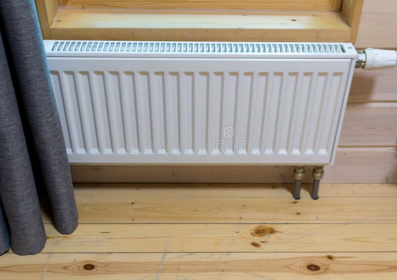 A Heating Radiator with the Ability To Adjust the Temperature Stock ...